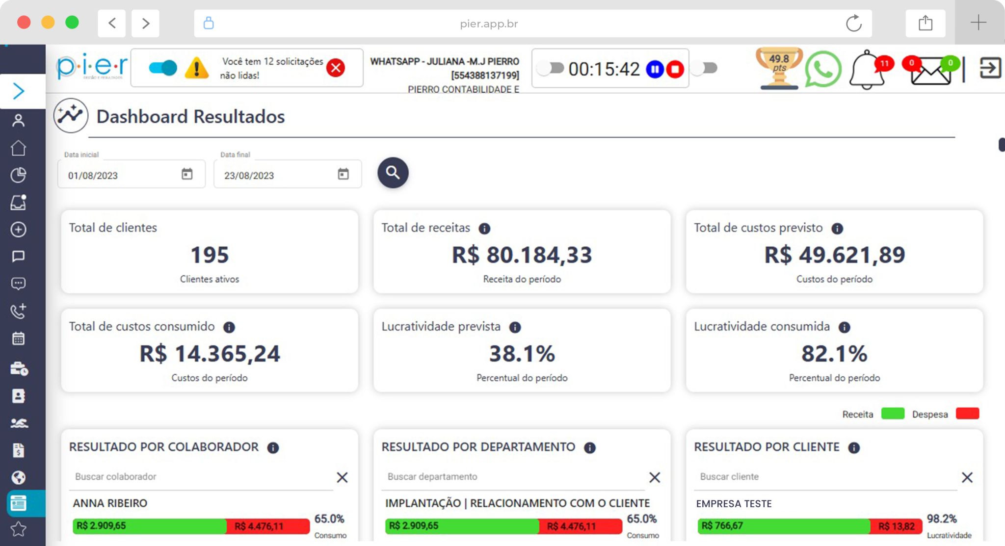 ANÁLISE DE SATISFAÇÃO